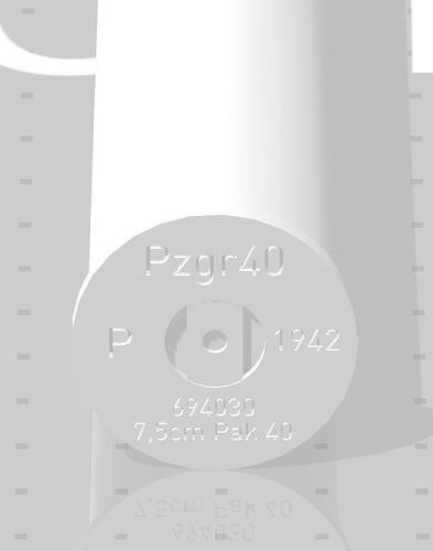 PzGr40 shell 3D model 3D printable | CGTrader