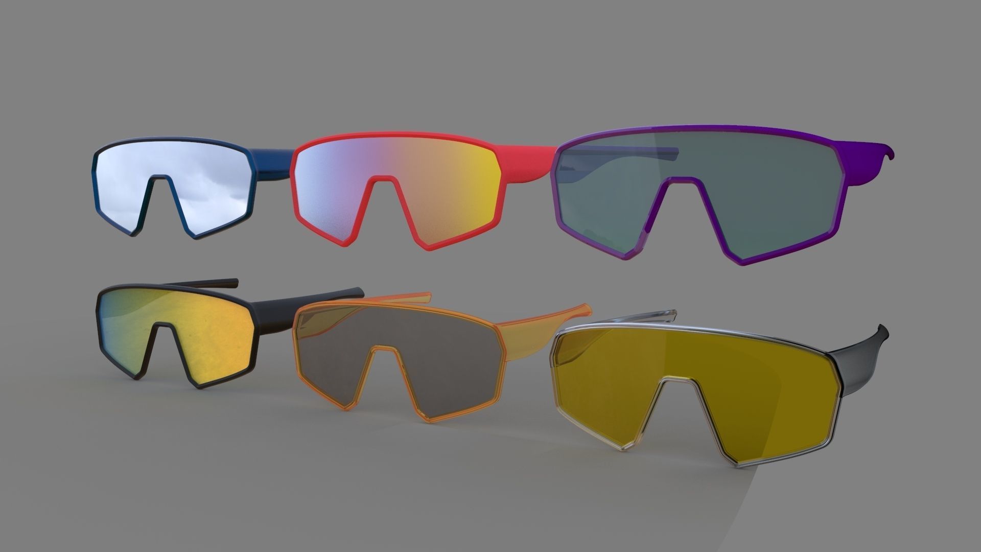 Sci fi glasses goggles and helmet pack x6 3D Model Collection | CGTrader