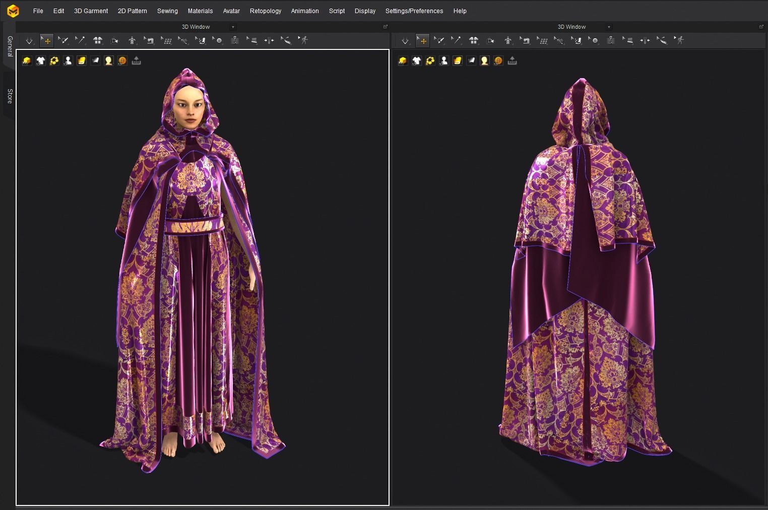3D model Royal Mage Robe VR / AR / low-poly | CGTrader