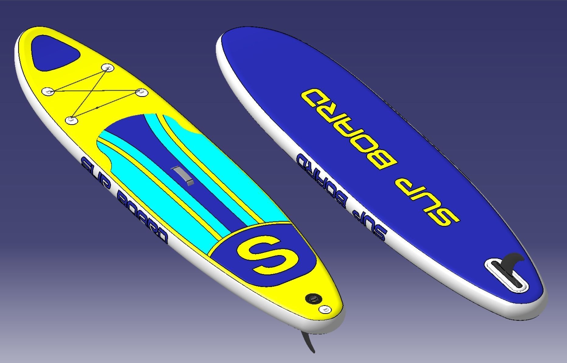 SUP Board 3D model | CGTrader