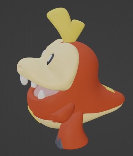 Fuecoco Pokemon 3D model 3D printable | CGTrader