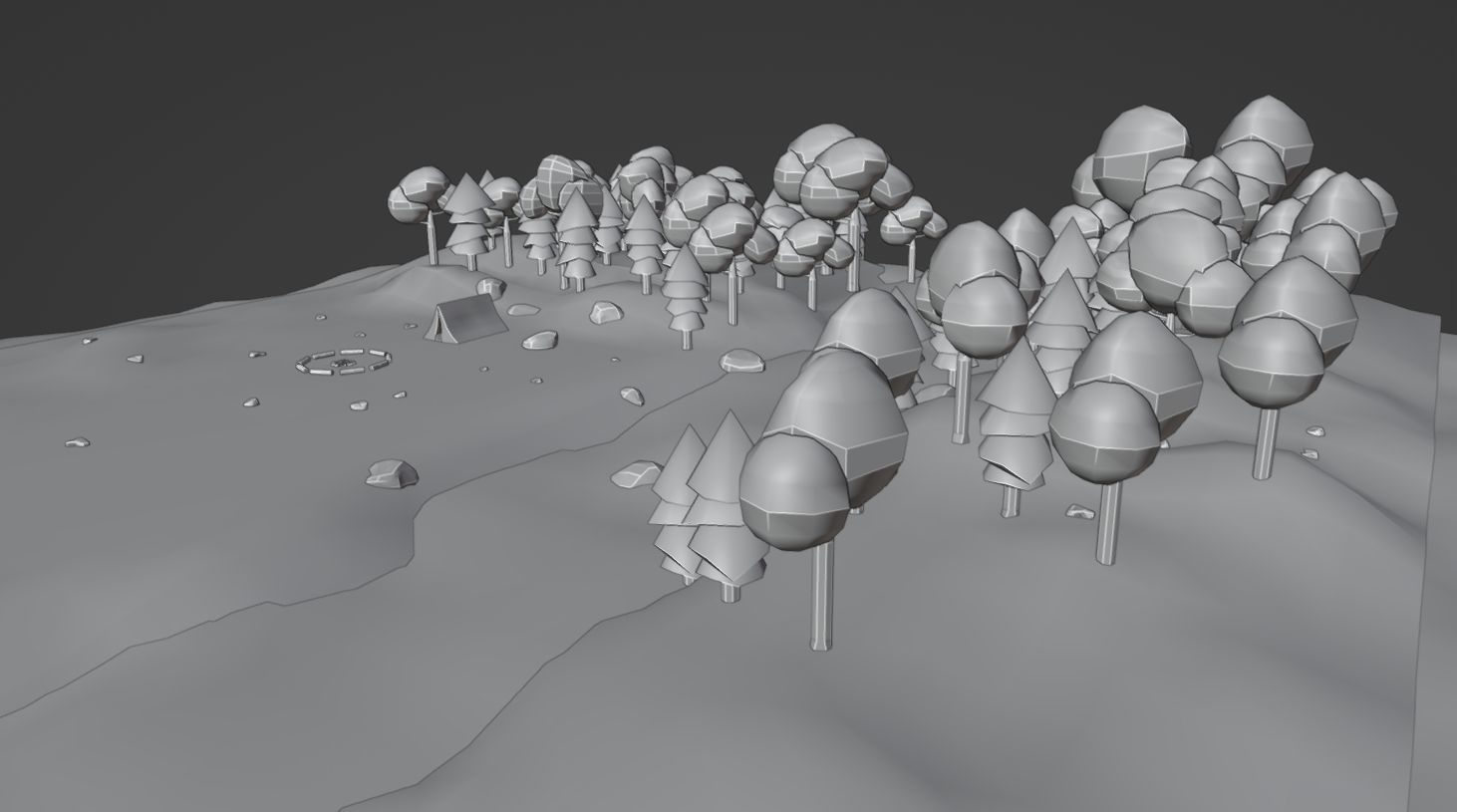 Camp Fire in Blender EEVEE 3D model | CGTrader