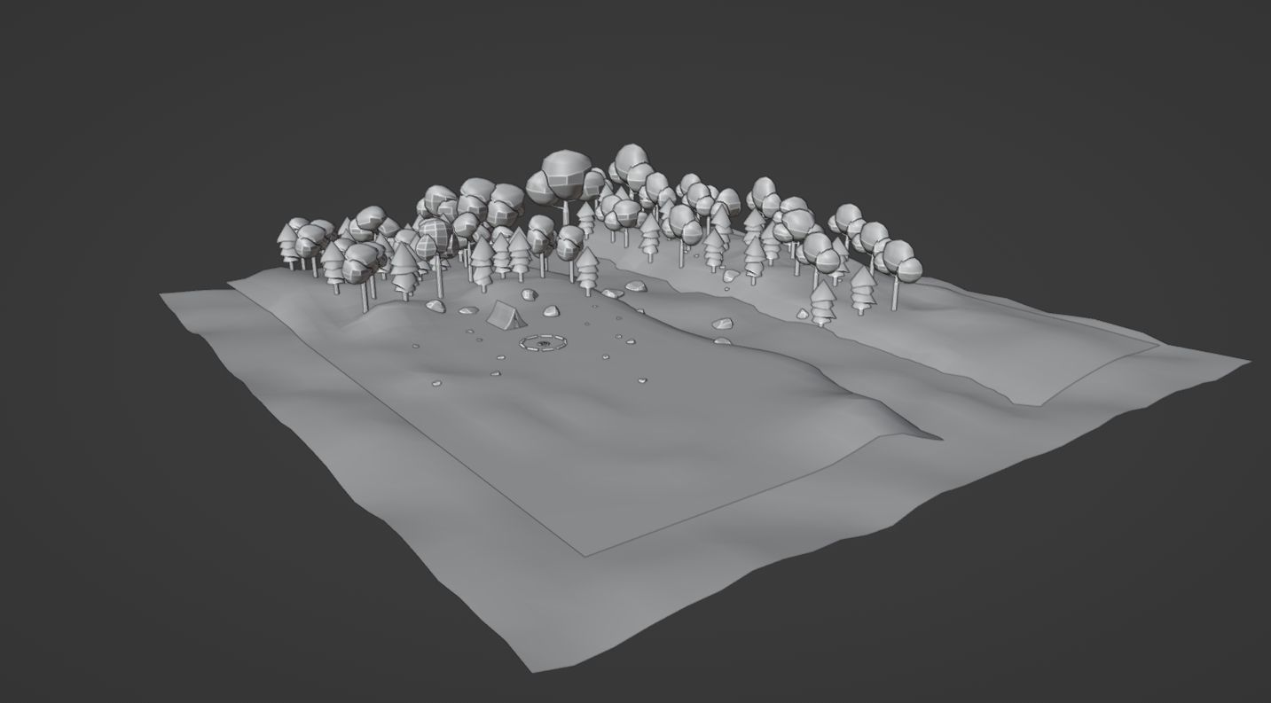 Camp Fire in Blender EEVEE 3D model | CGTrader