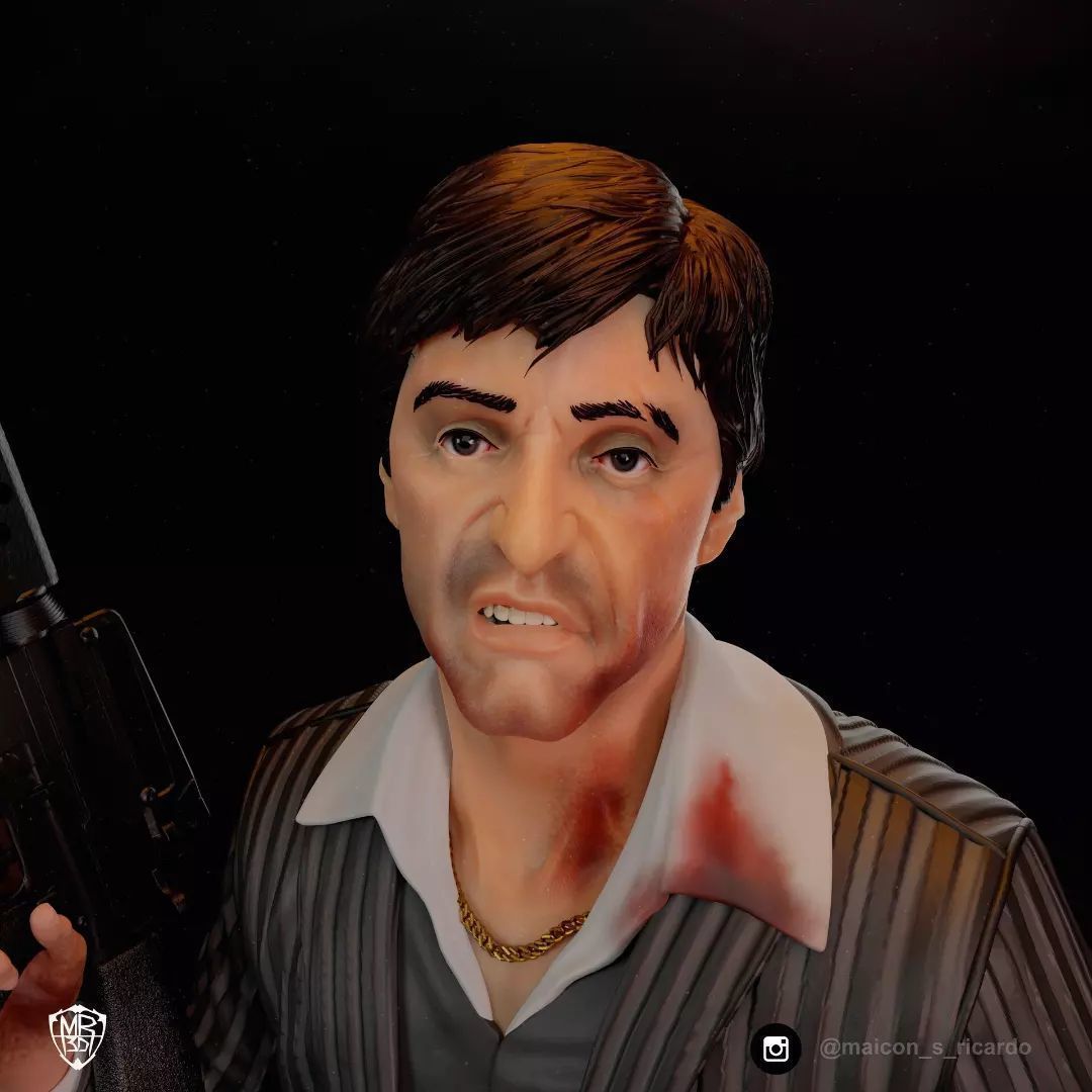 Scarface Tony Montana 3D model 3D printable | CGTrader