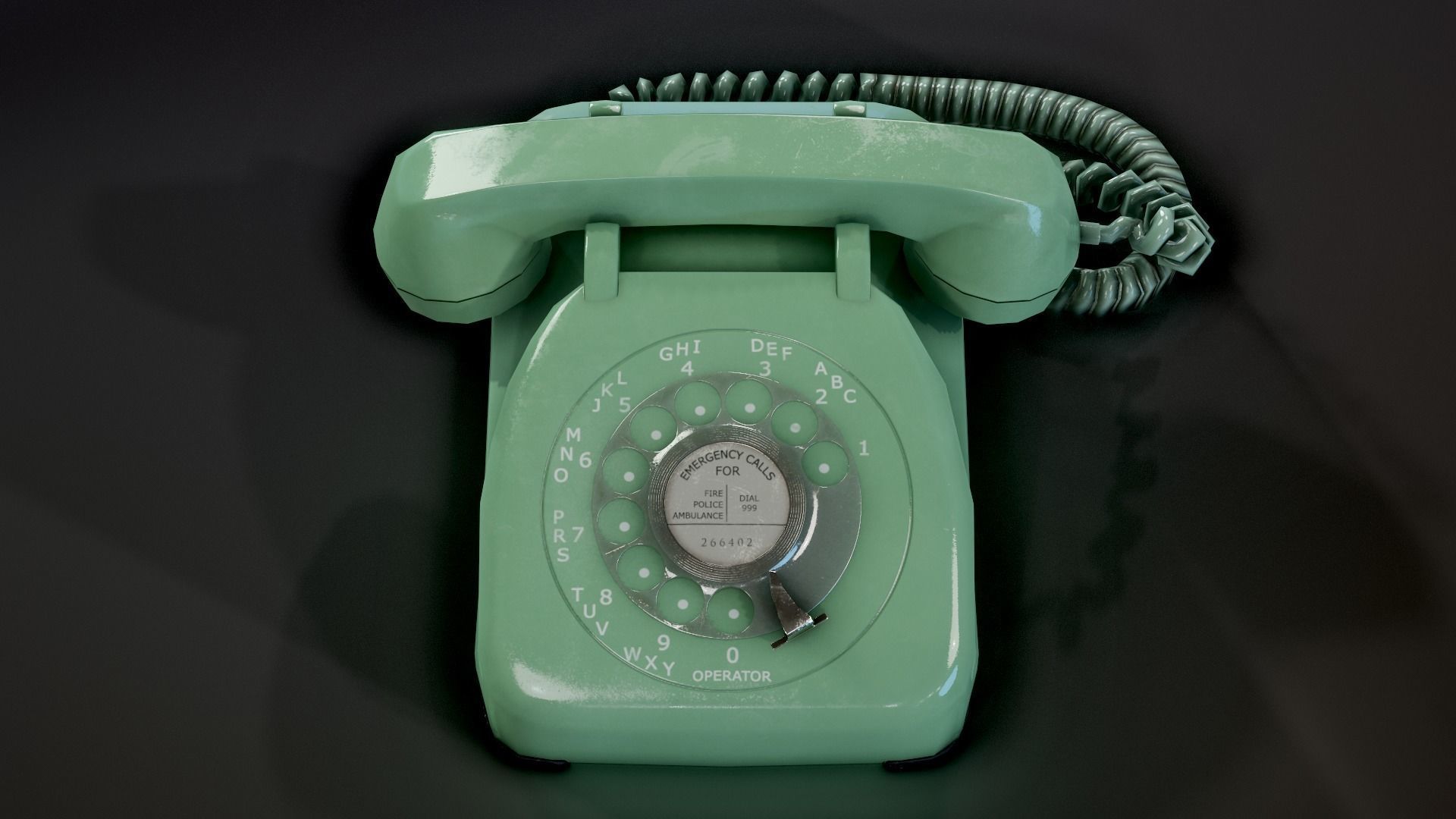 3D model Rotary phone VR / AR / low-poly | CGTrader