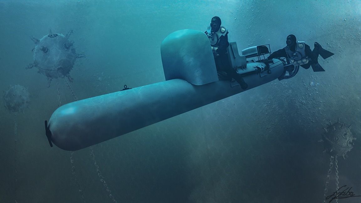 Maiale- Italian Human Torpedo 3D model | CGTrader