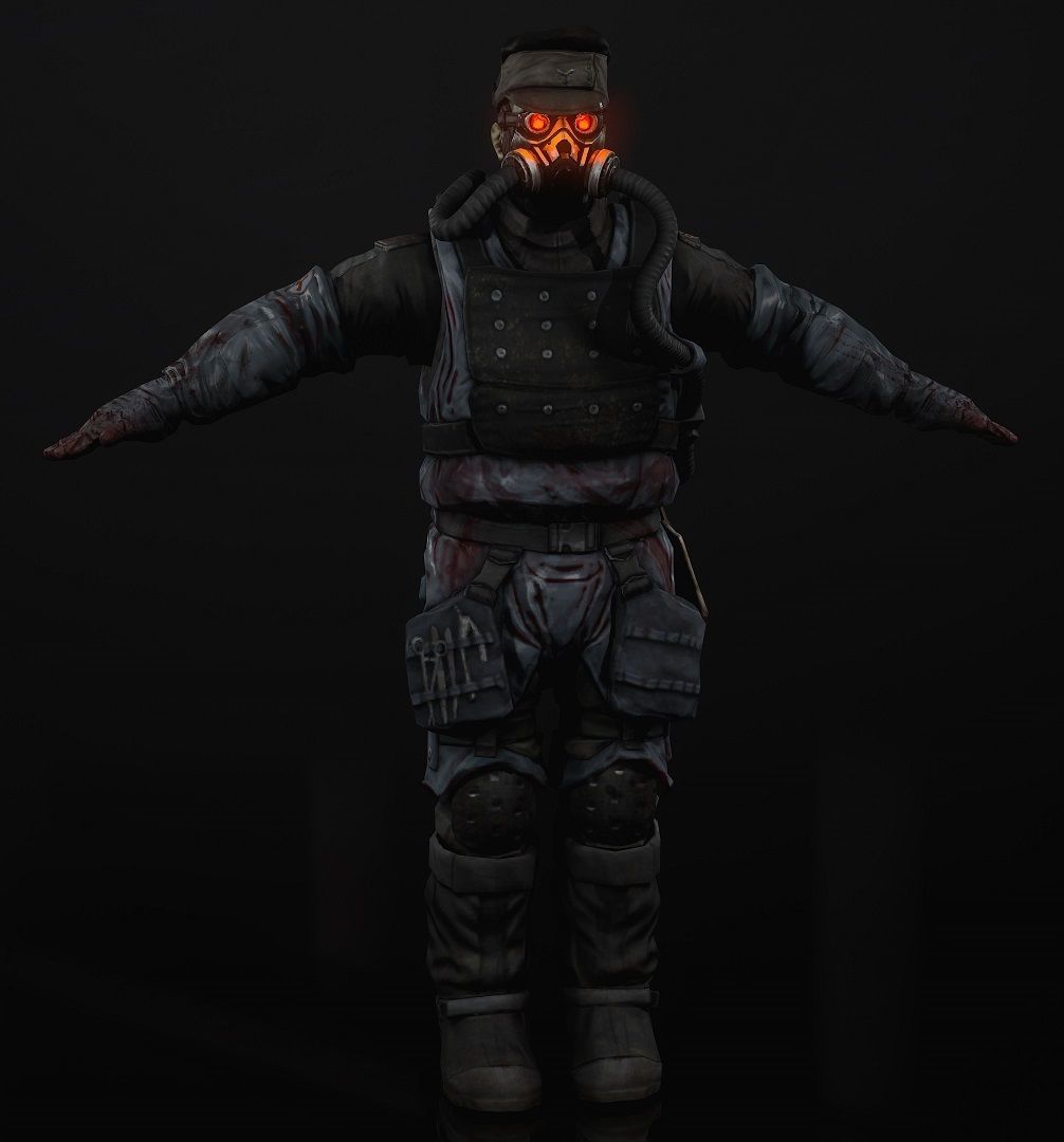 Zombie soldier 2 3D model | CGTrader