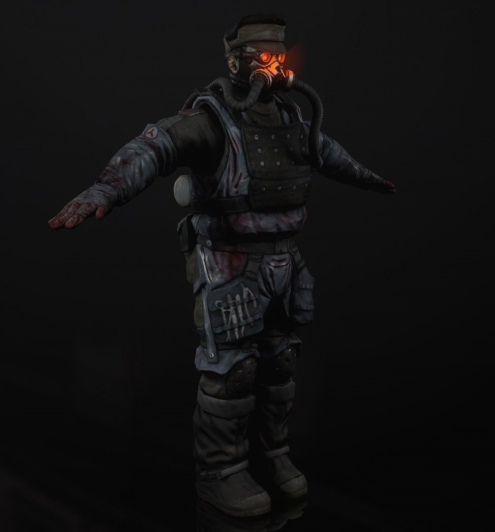 Zombie soldier 2 3D model | CGTrader