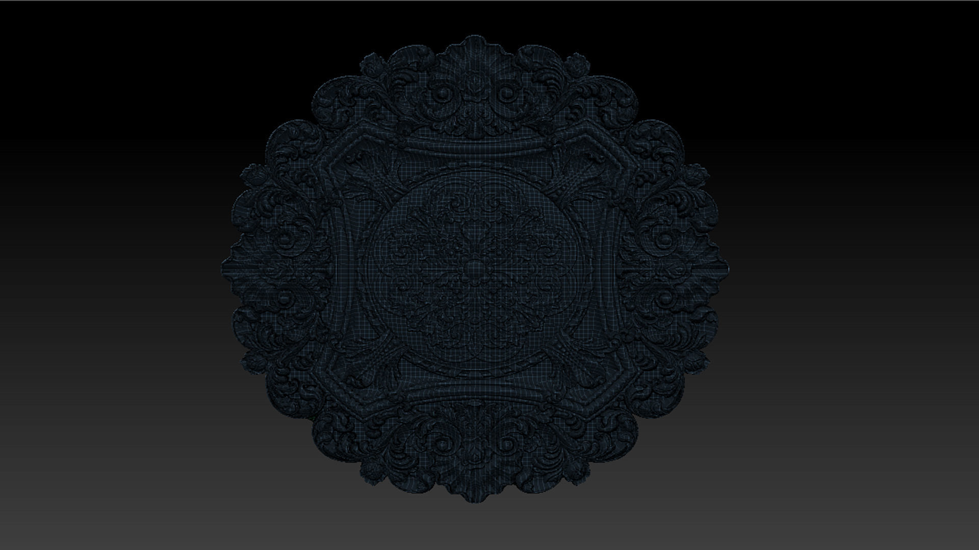 Decorative Ceiling Center - for CNC router 3D model 3D printable | CGTrader