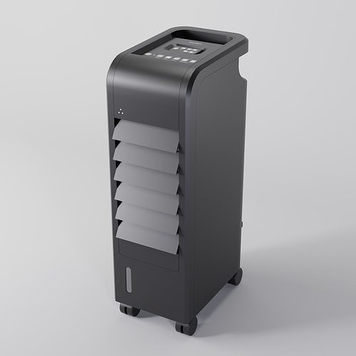 3D model Black Portable Air Conditioner VR / AR / low-poly | CGTrader