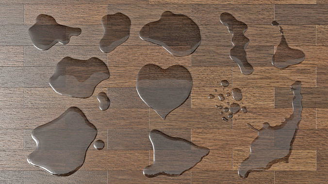 Water Puddles Collection 2 3D model | CGTrader