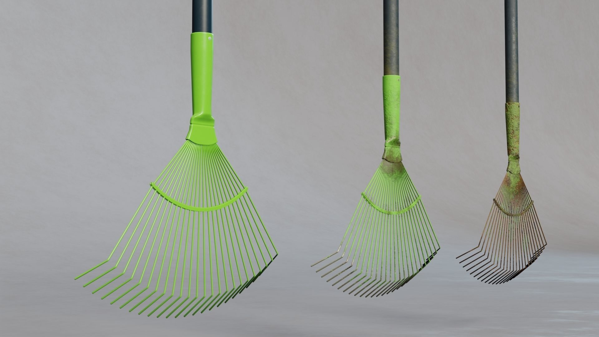 3D model Garden leaf rakes VR / AR / low-poly | CGTrader