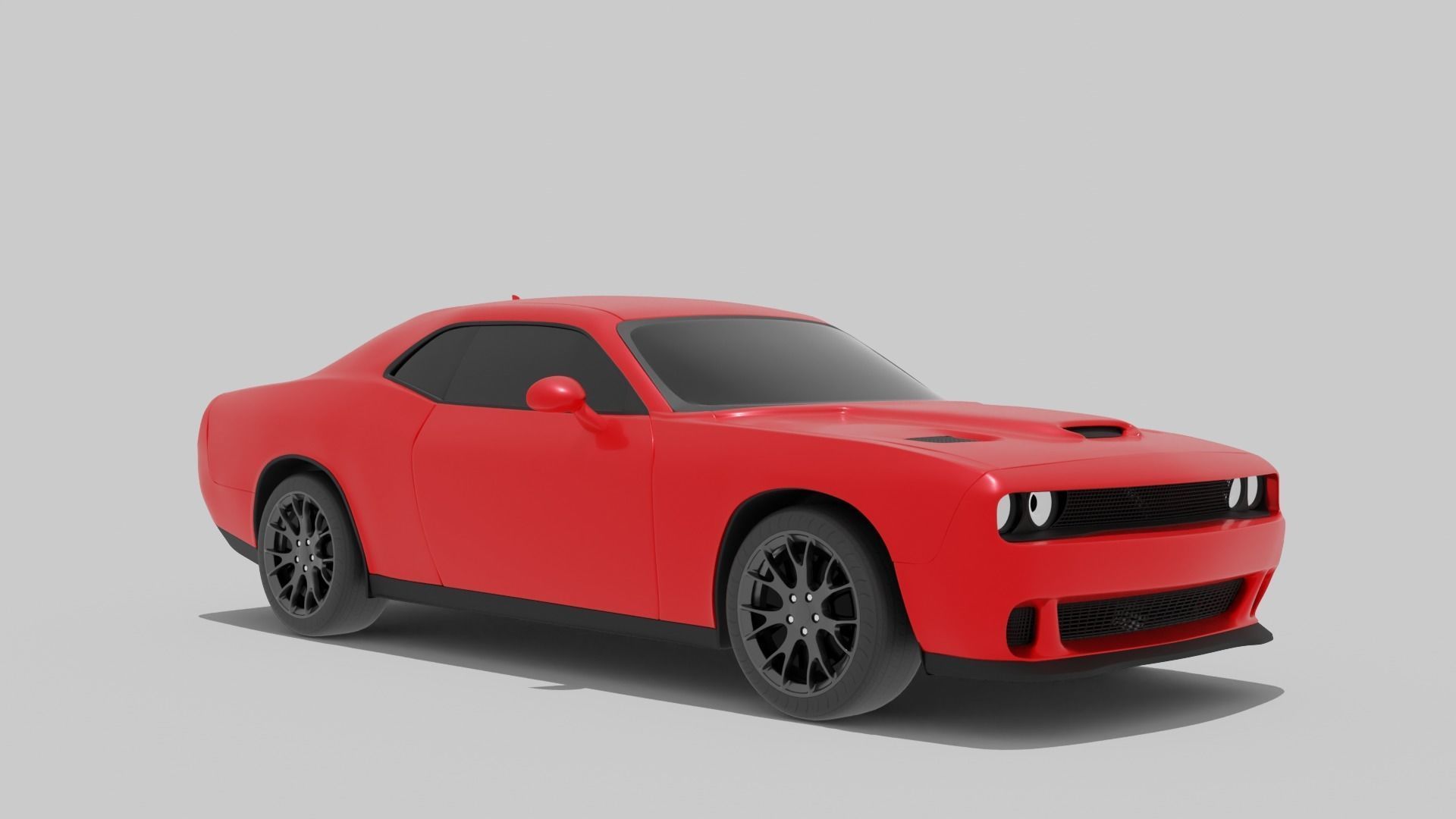 Dodge hellcat car 3D model | CGTrader