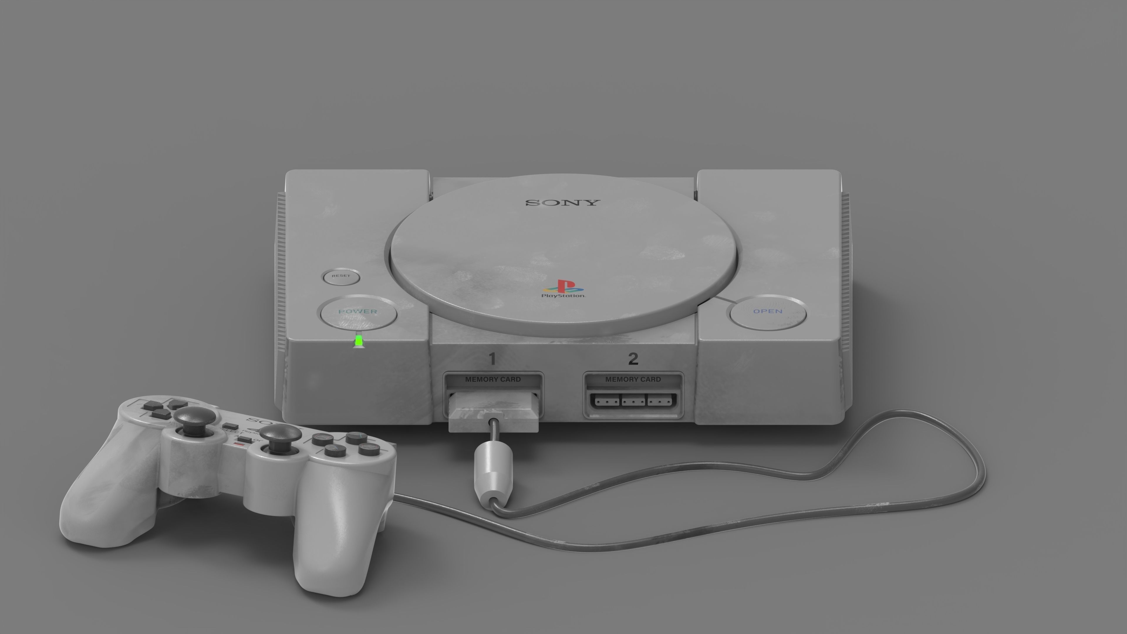 Playstation 1 console 3D model | CGTrader