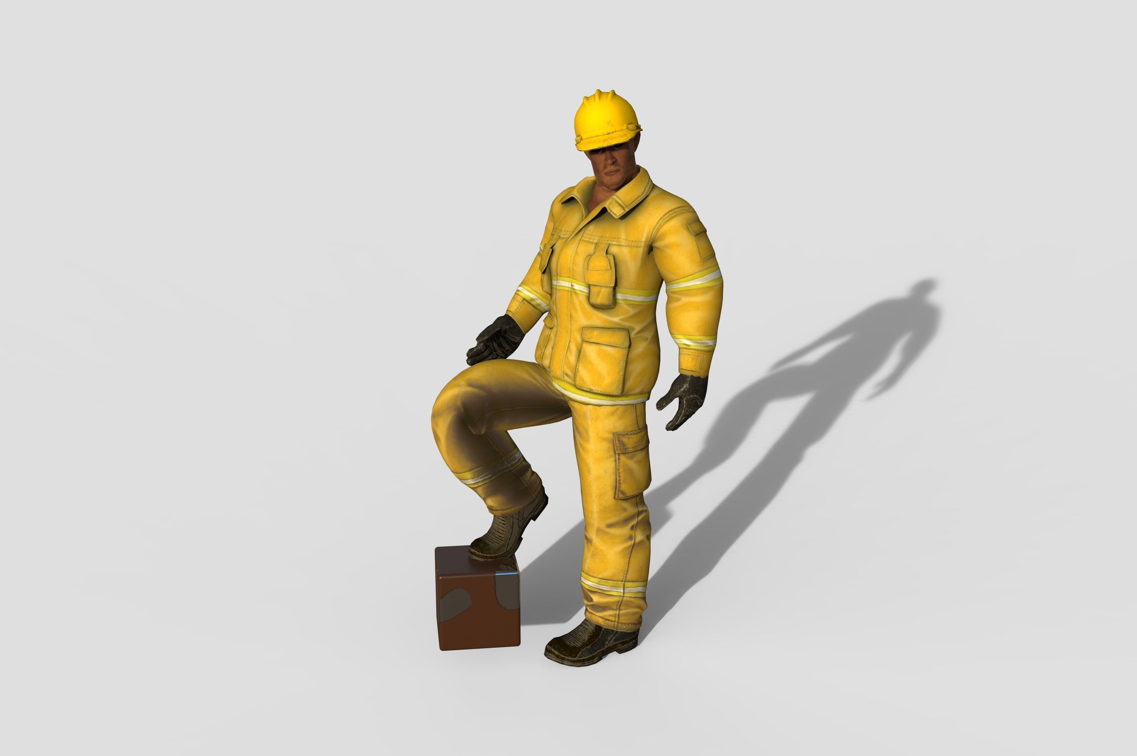3D model Construction worker model male VR / AR / low-poly | CGTrader