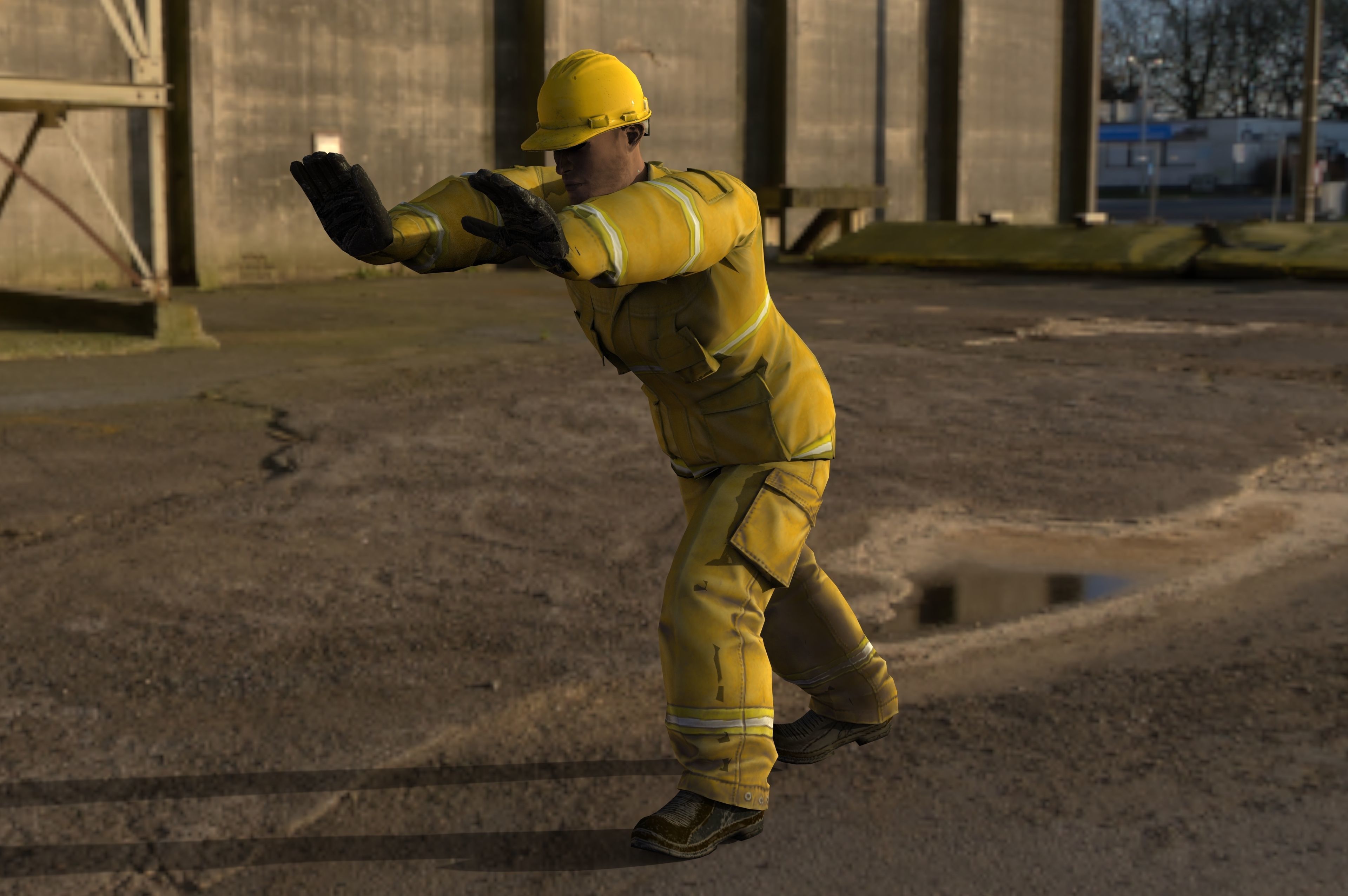 3D model Construction worker model male VR / AR / low-poly | CGTrader