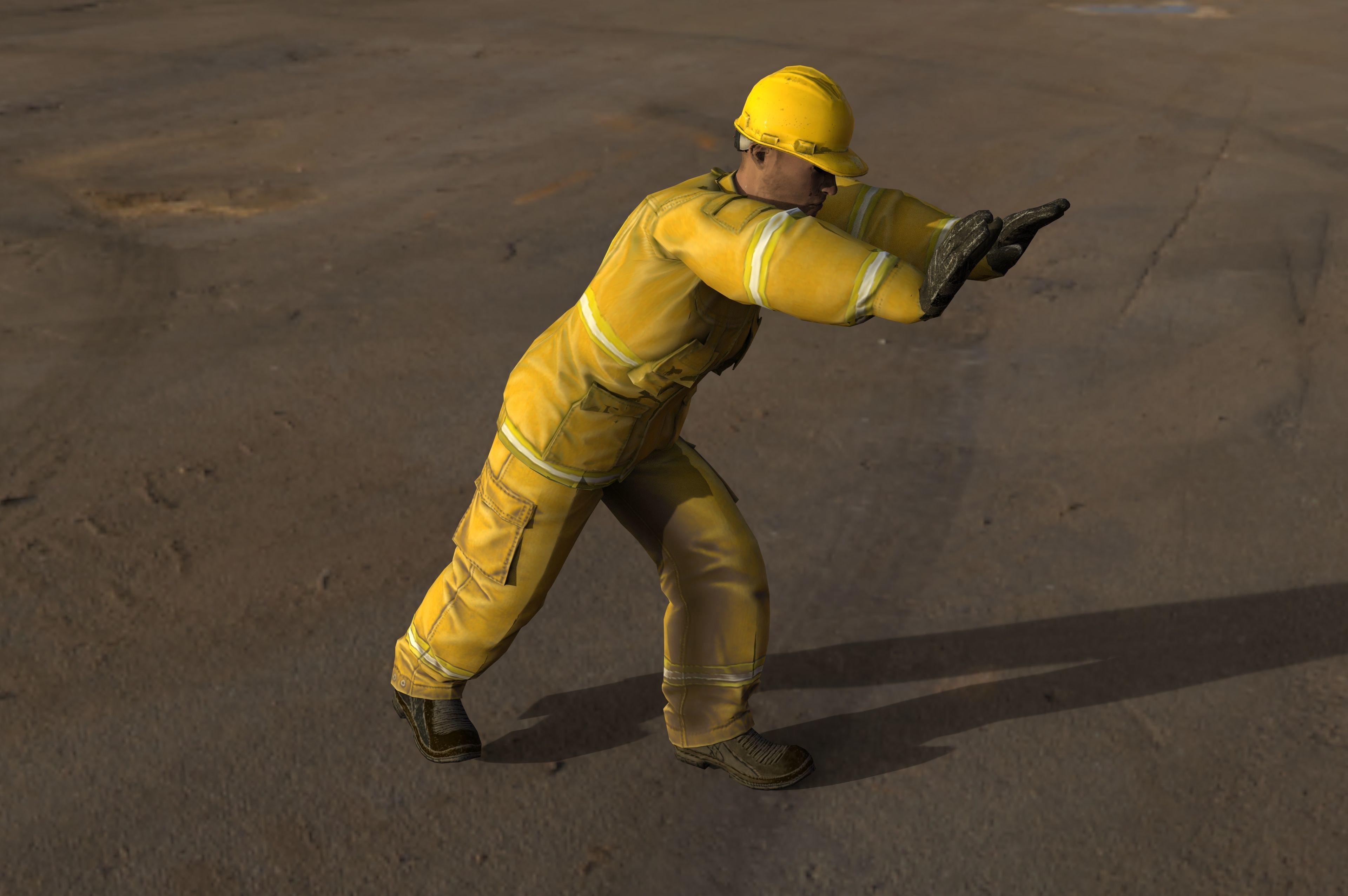 3D model Construction worker model male VR / AR / low-poly | CGTrader
