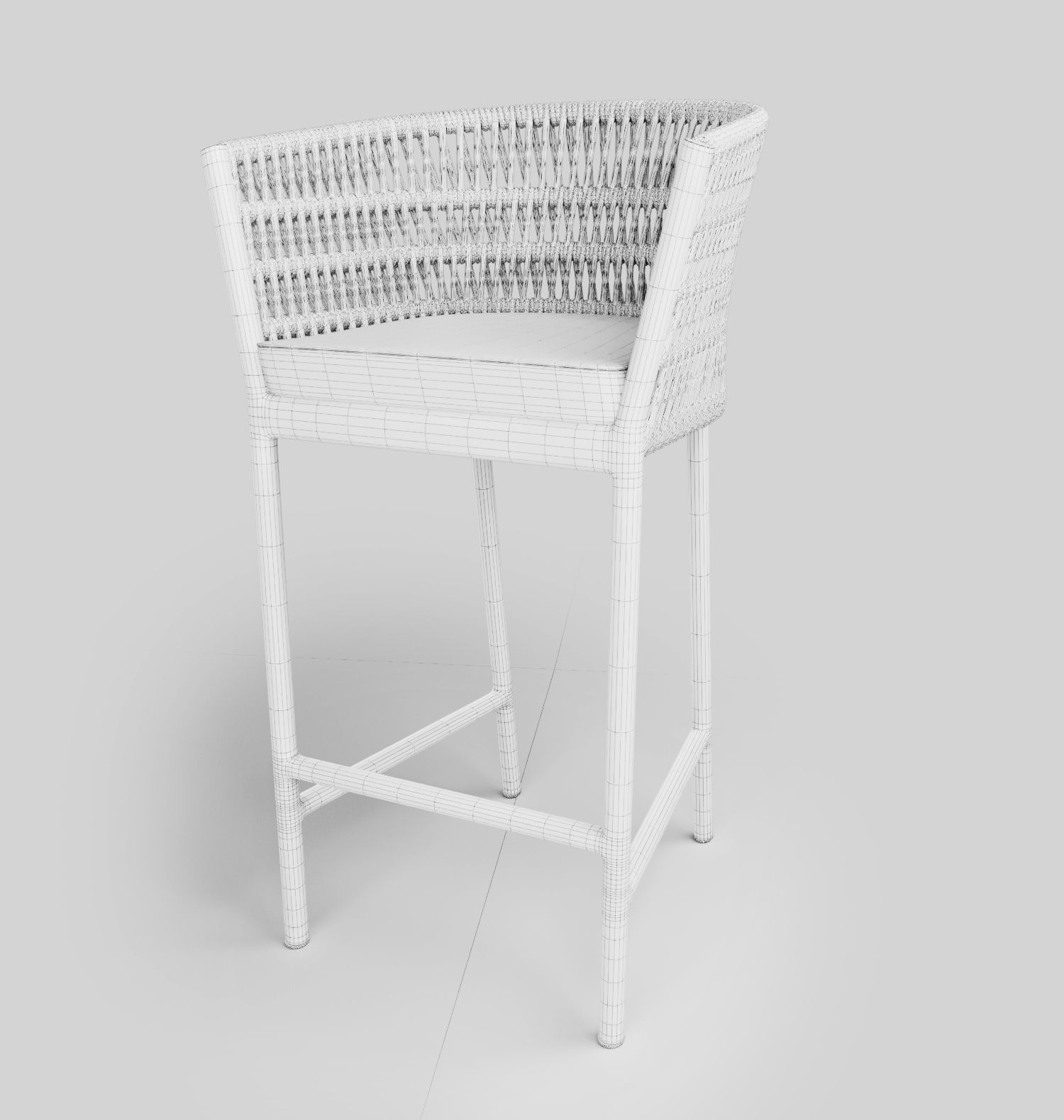 TIDELLI - 7315 - Kauai Bar Stool 3D model | CGTrader