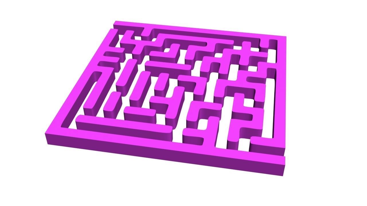 3D model 3d maze game model for game and animation projects VR / AR ...