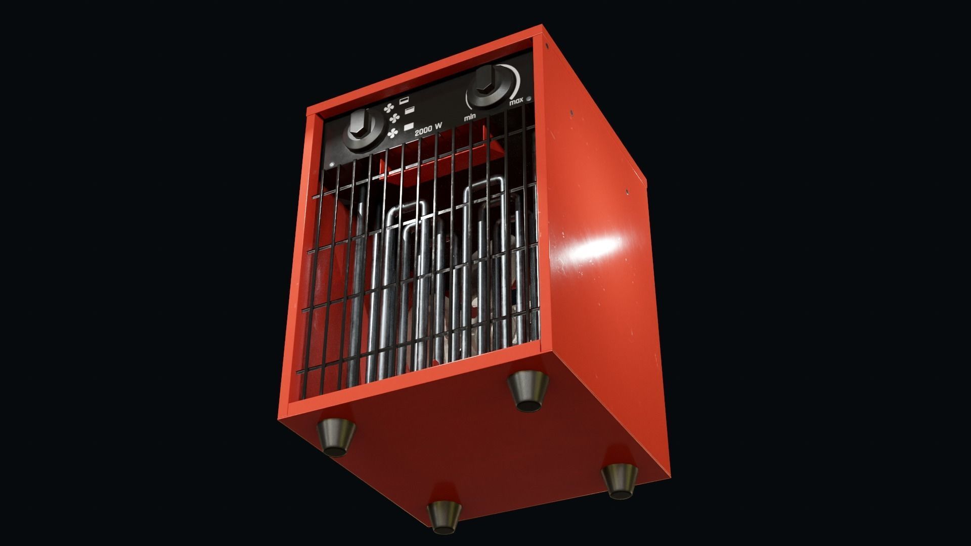 3D model Heater electric VR / AR / low-poly | CGTrader