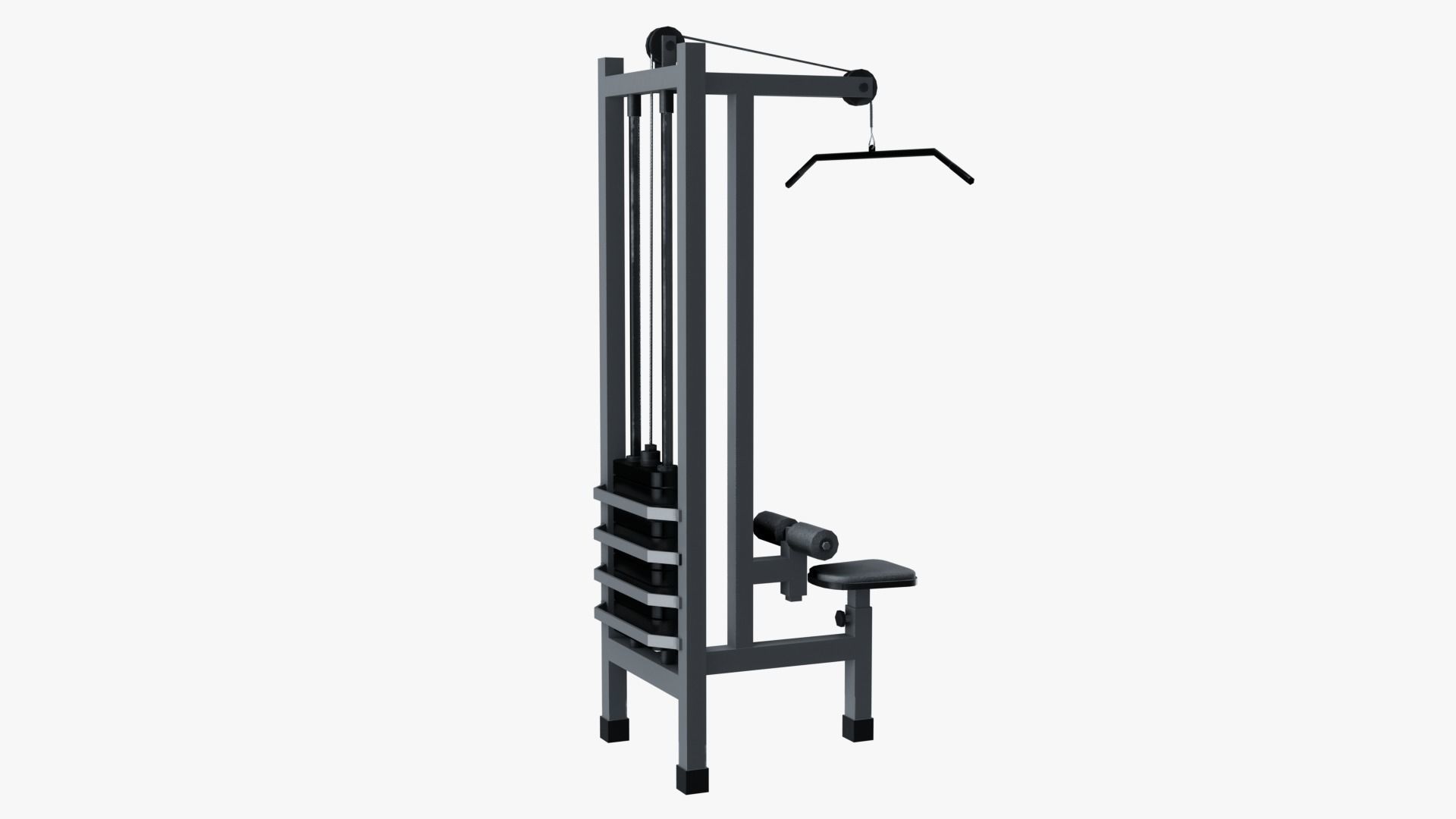 3D model Lat Pulldown Machine VR / AR / low-poly | CGTrader