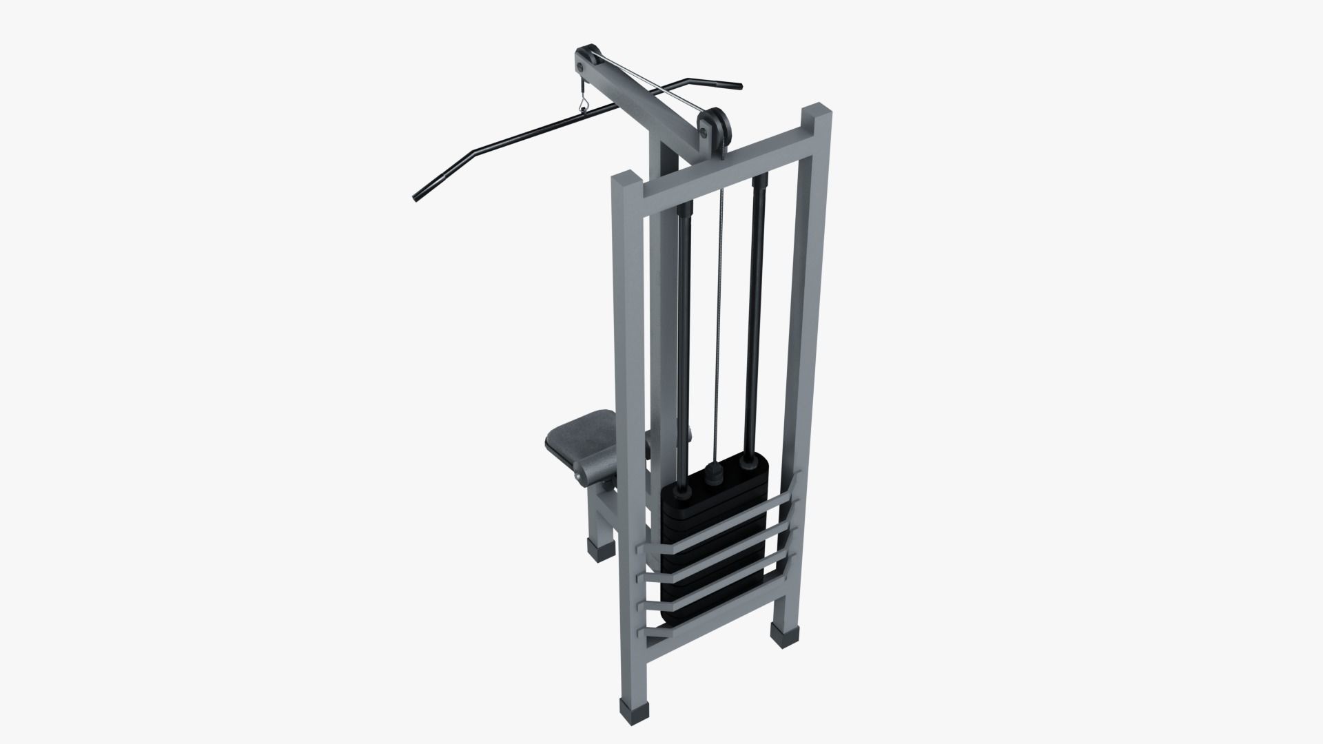 3D model Lat Pulldown Machine VR / AR / low-poly | CGTrader