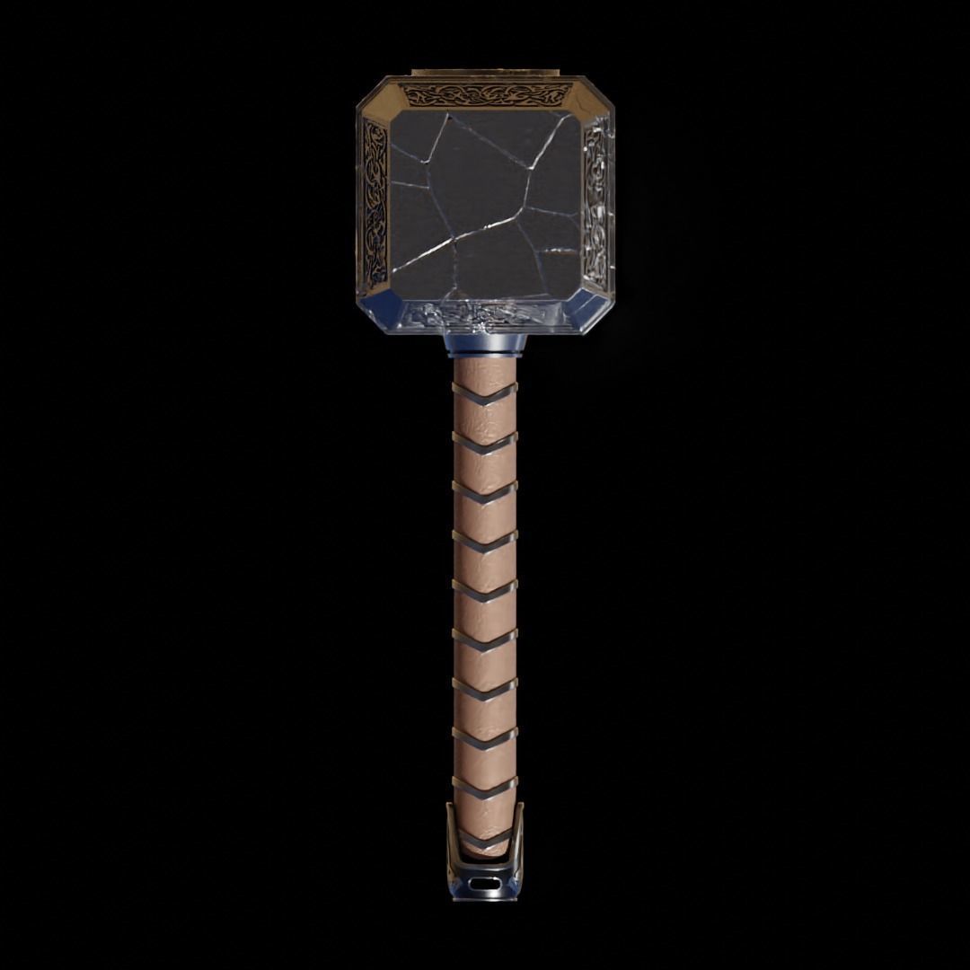 Reforged Mjolnir from Thor Love and Thunder 3D model 3D printable ...