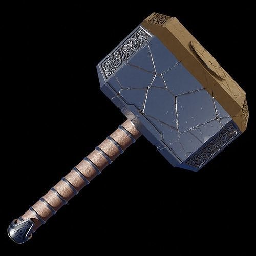 Reforged Mjolnir from Thor Love and Thunder 3D model 3D printable ...