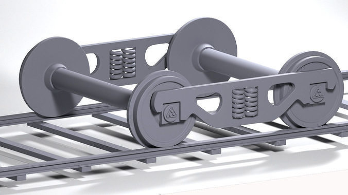 3D model train wheels VR / AR / low-poly | CGTrader