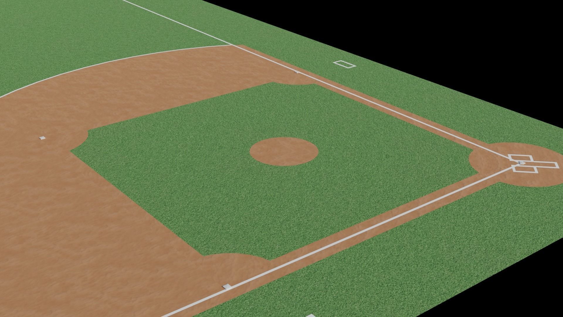 3D model Baseball field VR / AR / low-poly | CGTrader