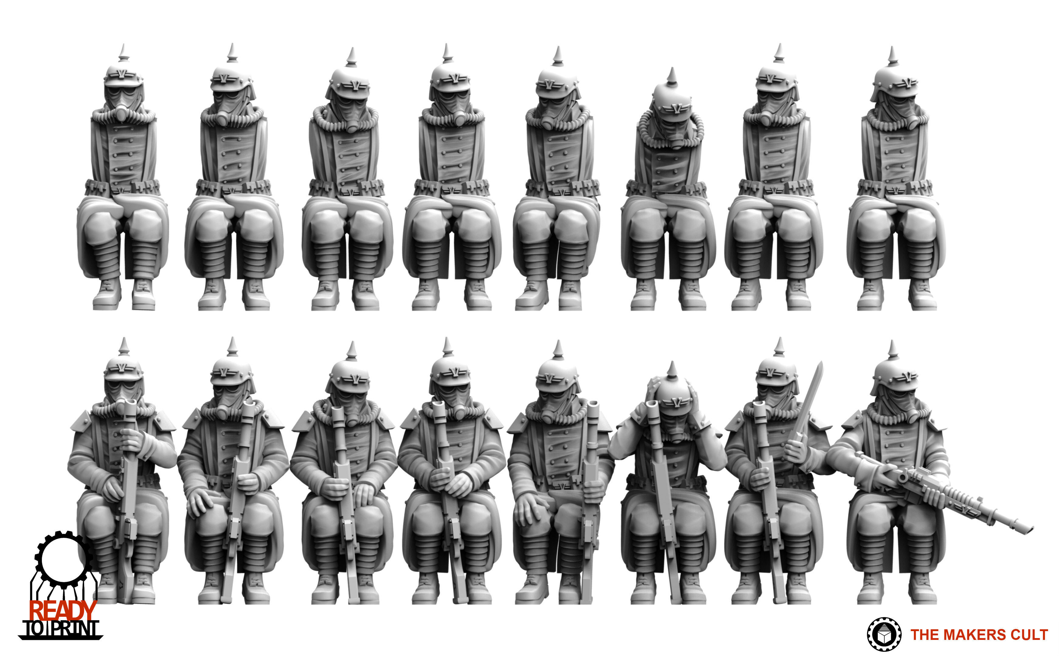 Valour Korps - Transport Infantry 3D model 3D printable | CGTrader