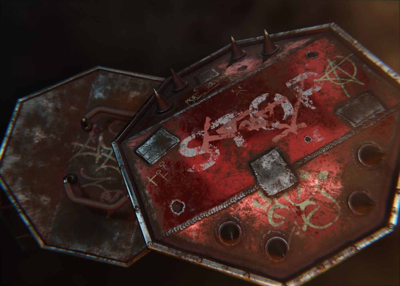 3D model Stop Sign Shield VR / AR / low-poly | CGTrader