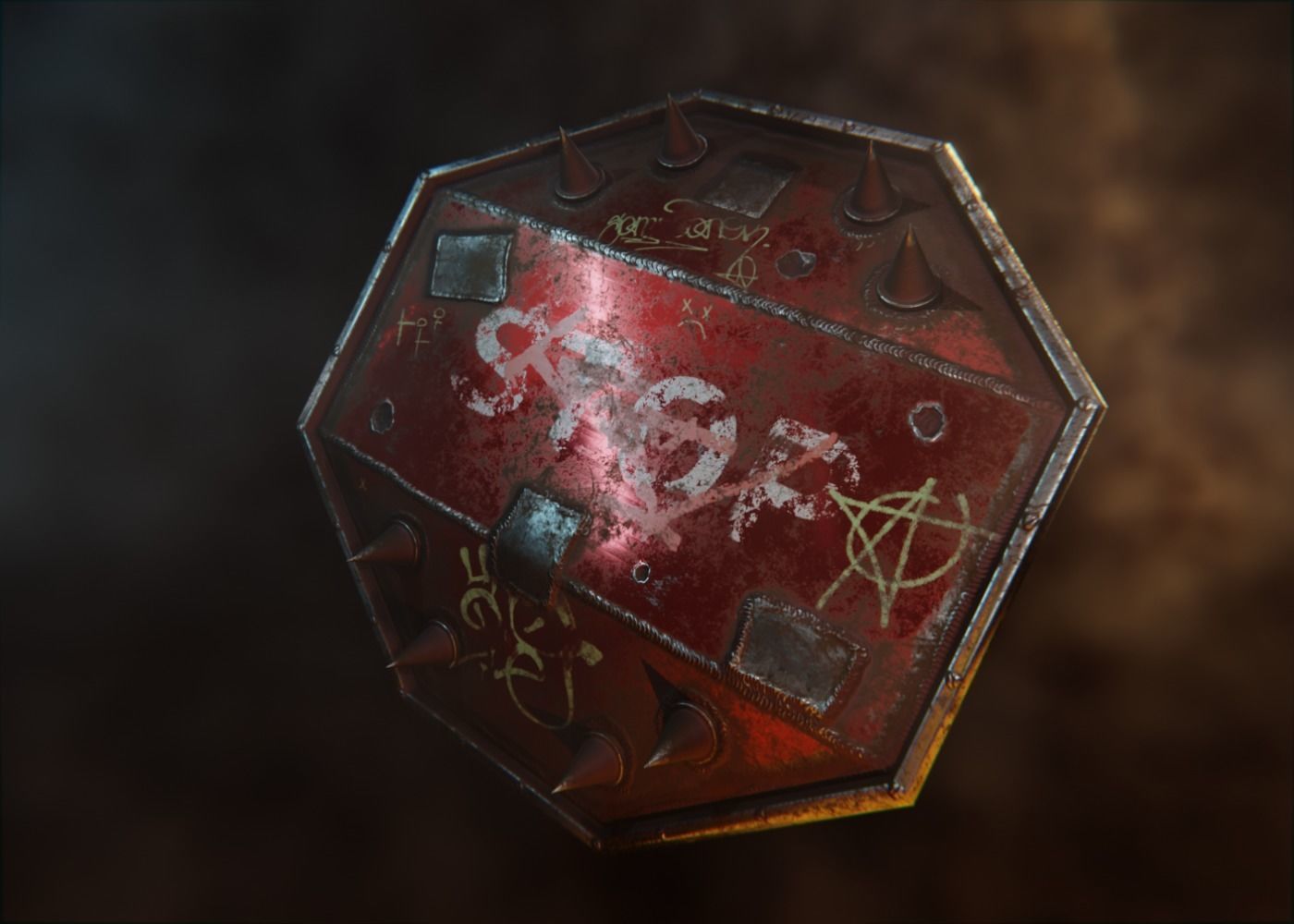 3D model Stop Sign Shield VR / AR / low-poly | CGTrader