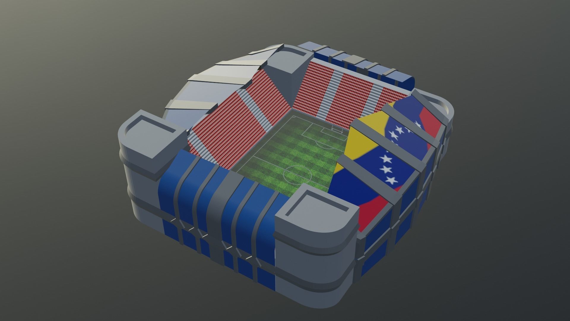 3D model Football Stadium - Venezuela VR / AR / low-poly | CGTrader