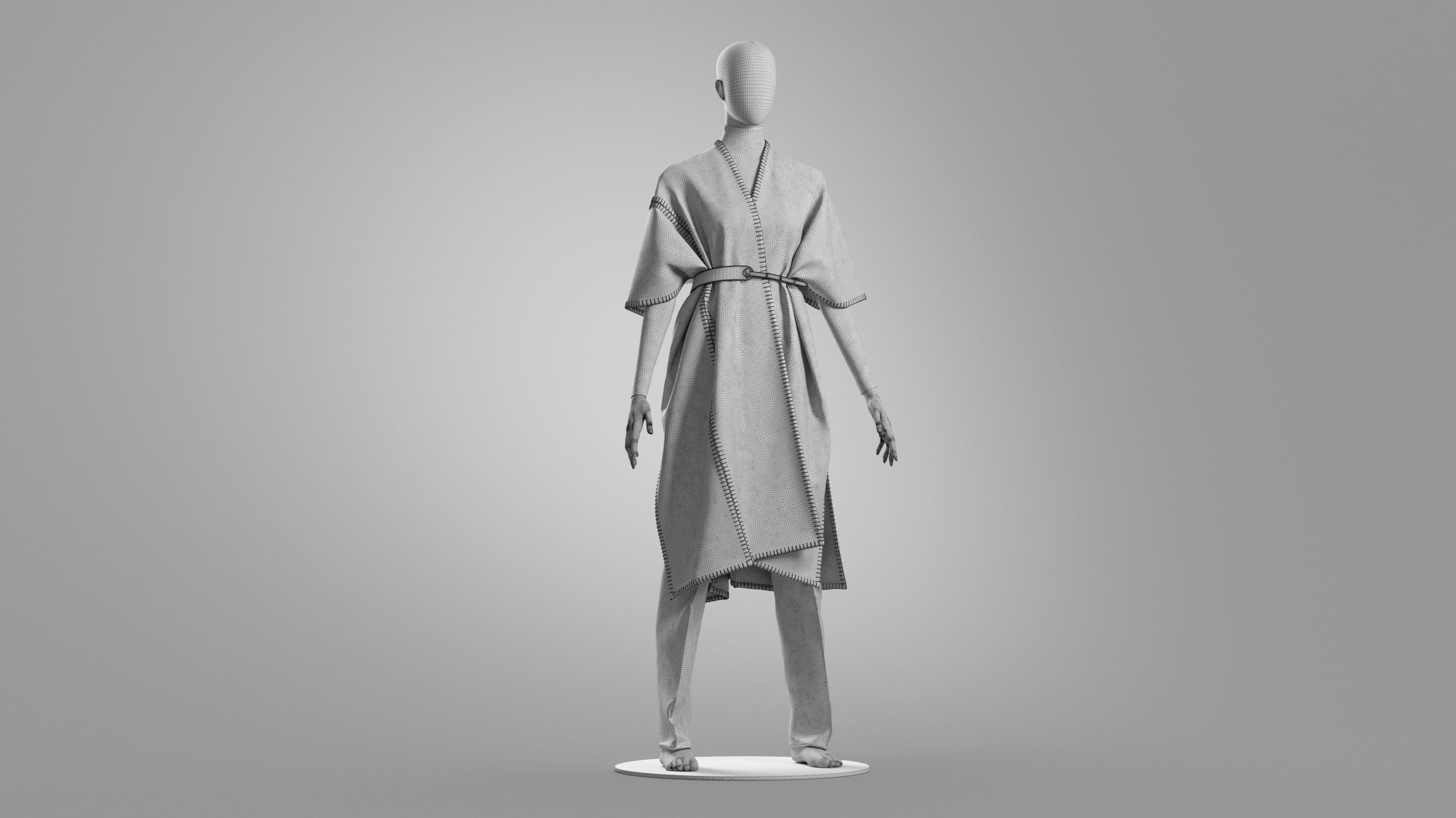 Moncler Wool Poncho Camel v2 3D model | CGTrader