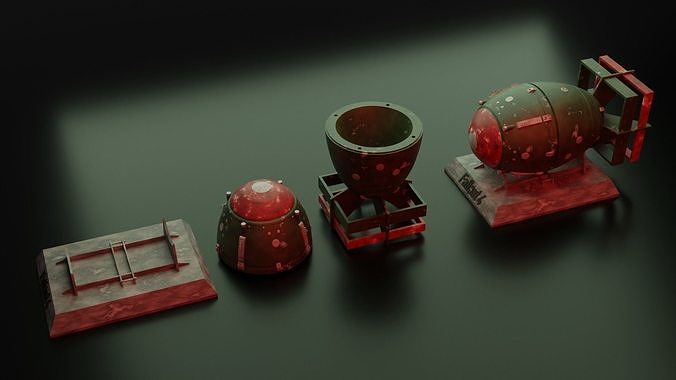 Fallout 4 NukeBomb free 3D model 3D printable | CGTrader