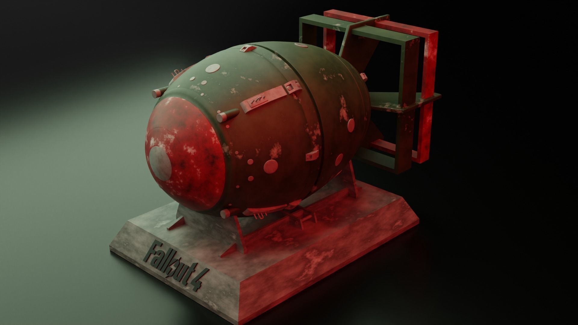 Fallout 4 NukeBomb free 3D model 3D printable | CGTrader