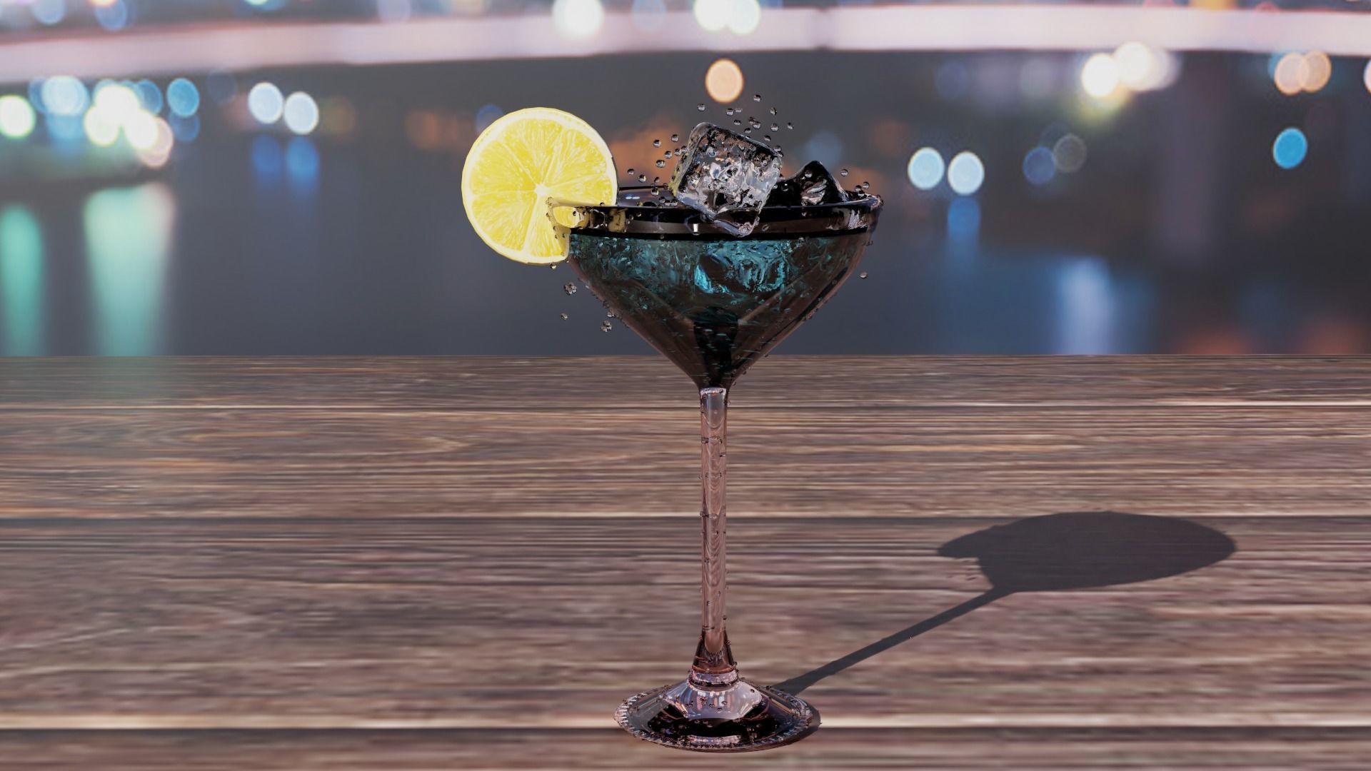 Realistic VODKA BOTTLE with DRINK GLASSES 3D model | CGTrader