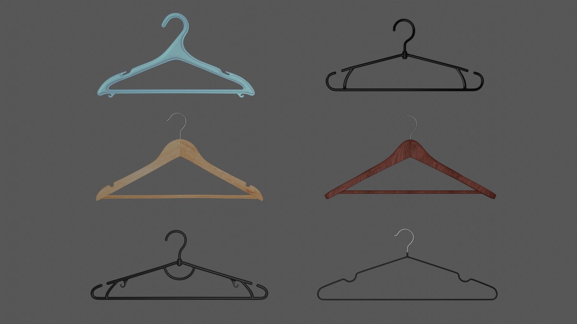 Hangers 3D model | CGTrader