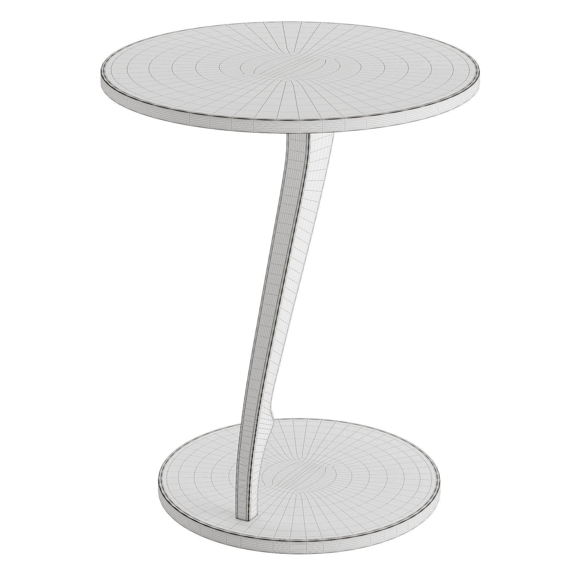 3D model FENDI BALLET COFFEE TABLE GOATSKIN METAL VR / AR / low-poly ...