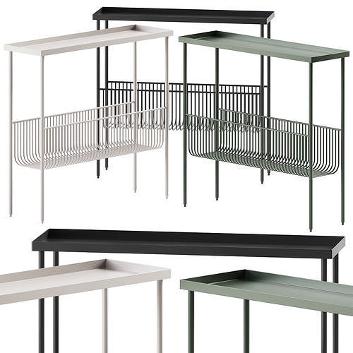 Eyrie Console Table Large by Hubsch Interior 3D model | CGTrader