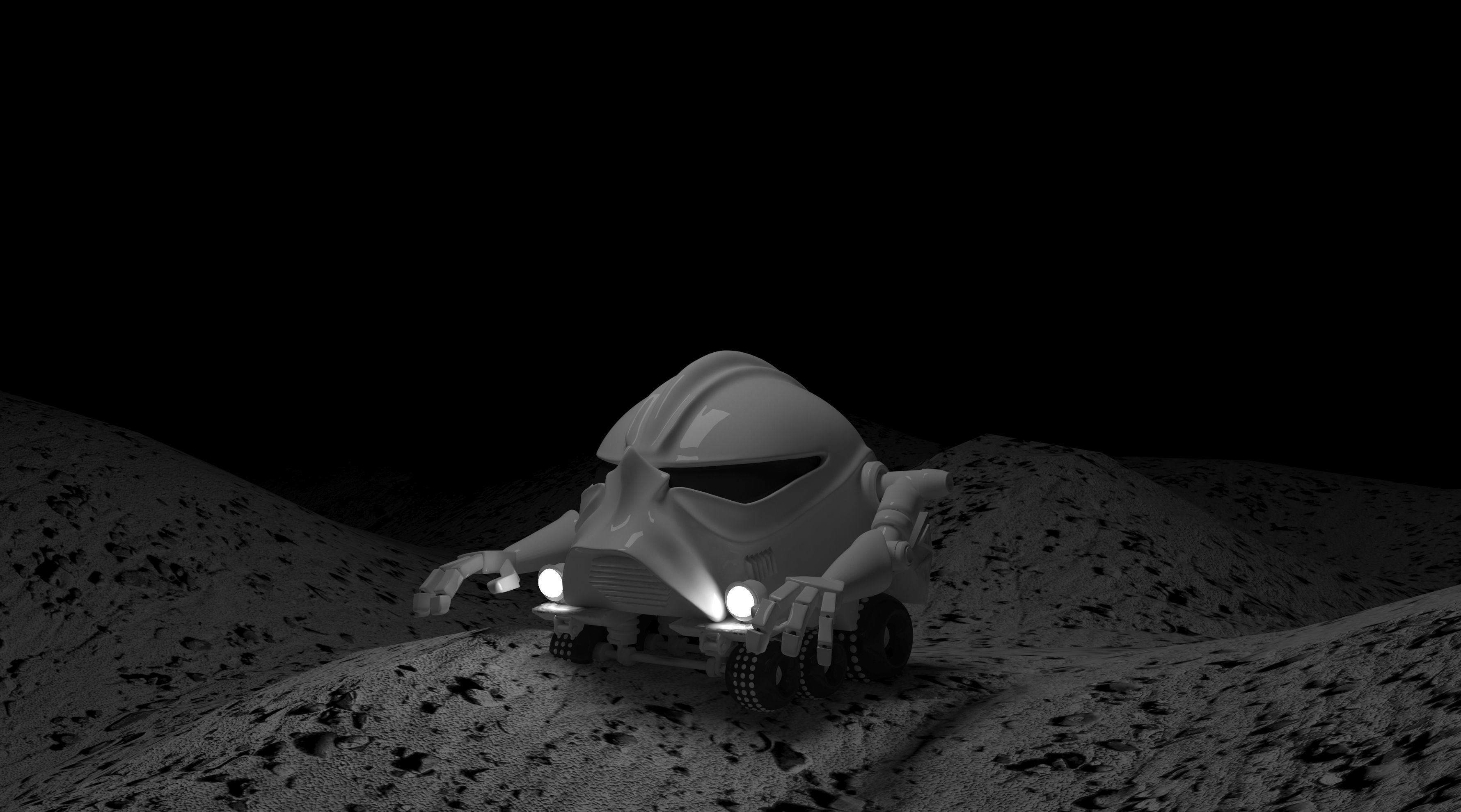 Moonwalker Robothelmets Series Sci Fi 3D model 3D printable | CGTrader