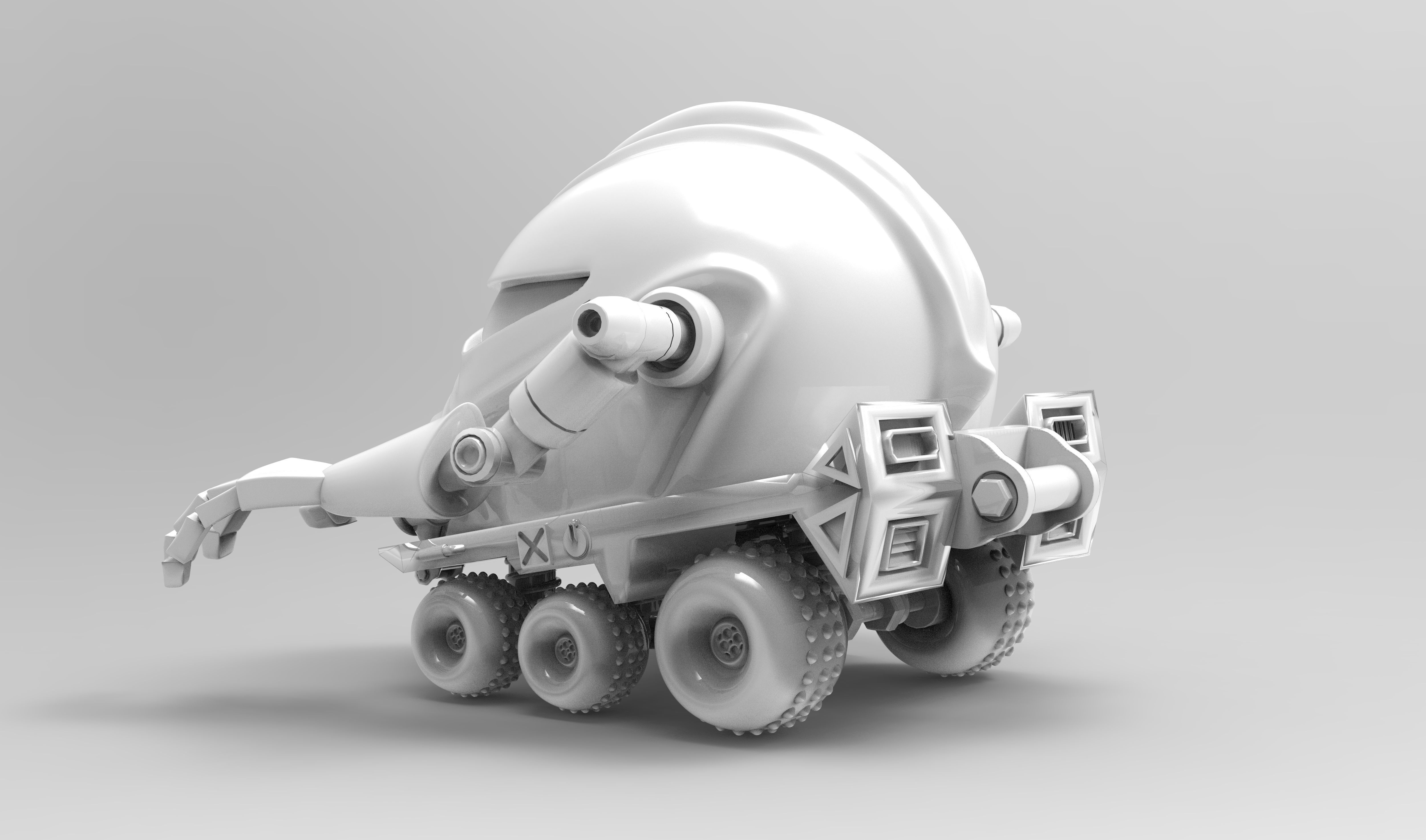 Moonwalker Robothelmets Series Sci Fi 3D model 3D printable | CGTrader
