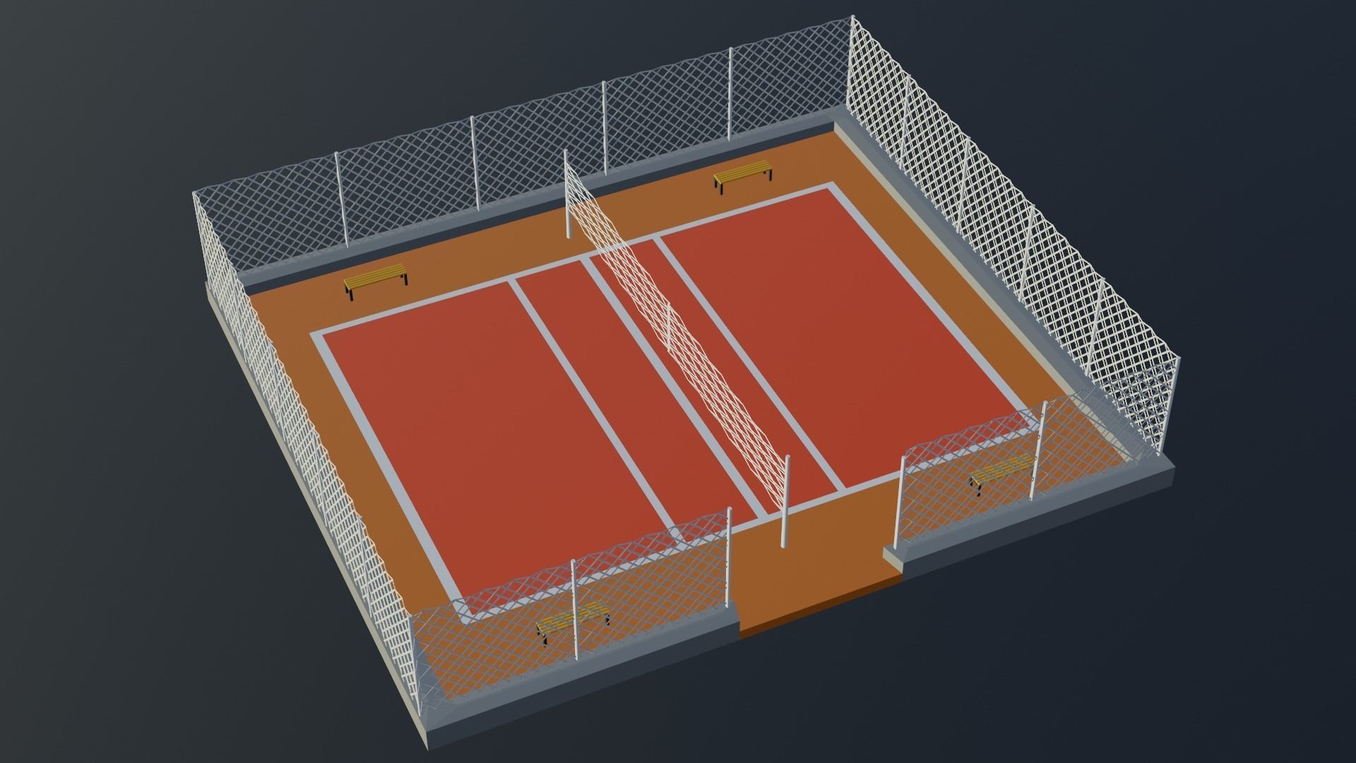 3D model Volleyball Stadium VR / AR / low-poly | CGTrader