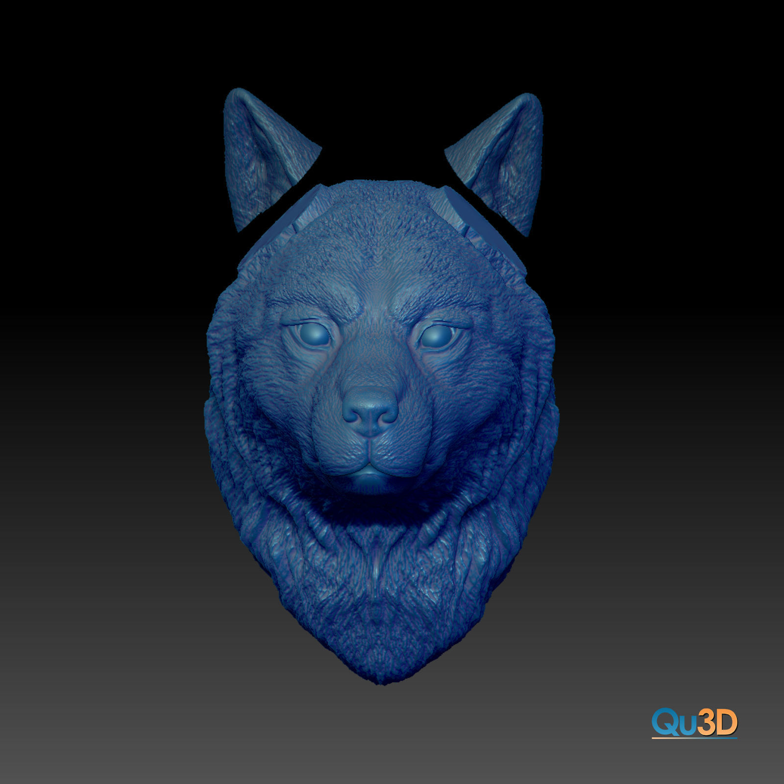 Wolf-High-end 3D print model highpoly wolf head free 3D model 3D printable | CGTrader