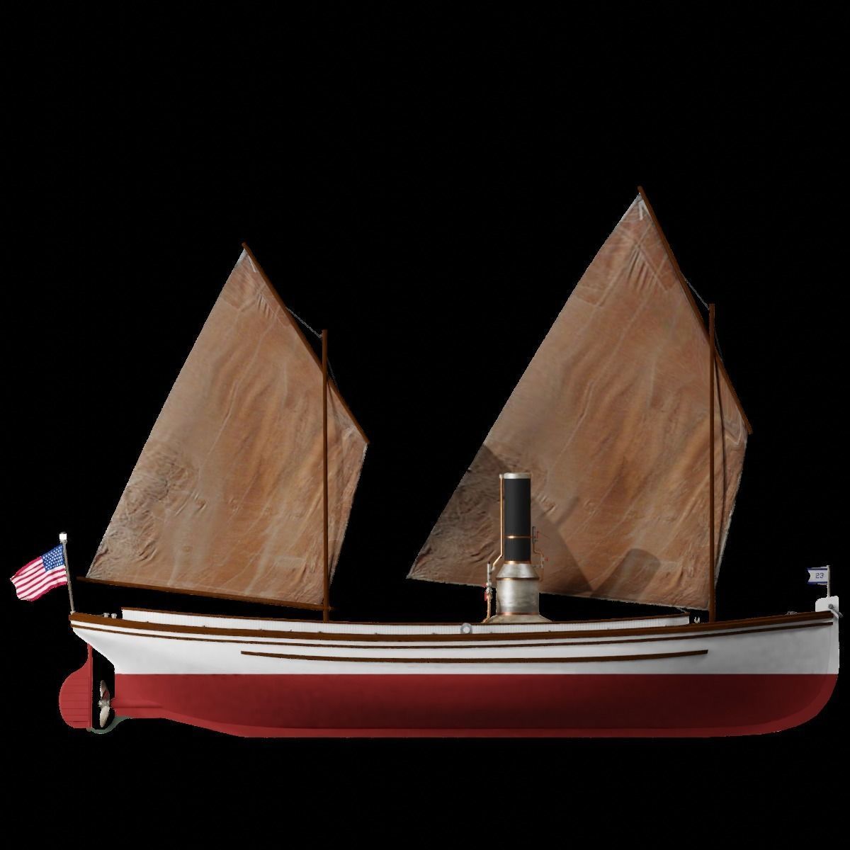 3D model STANDARD STEAM CUTTER - 1902 - US NAVY VR / AR / low-poly ...