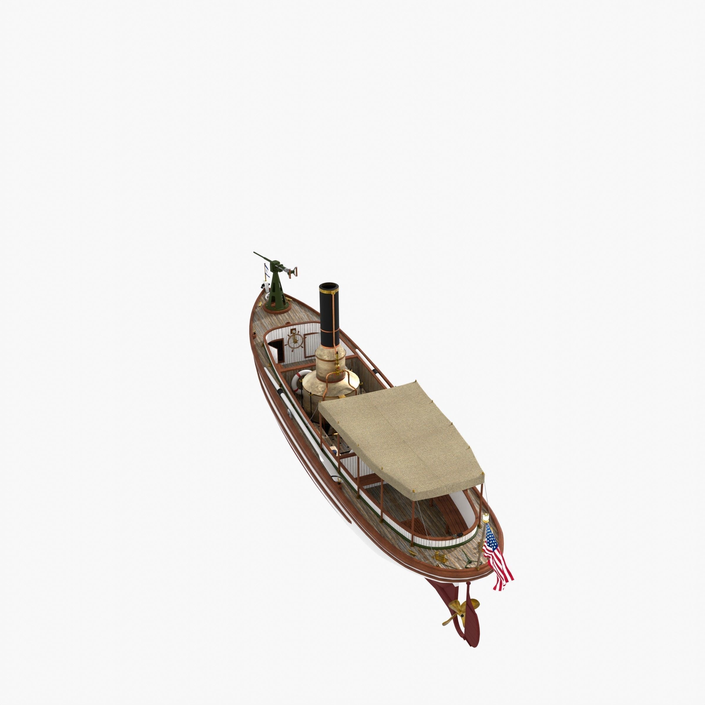 3D model STANDARD STEAM CUTTER - 1902 - US NAVY VR / AR / low-poly ...