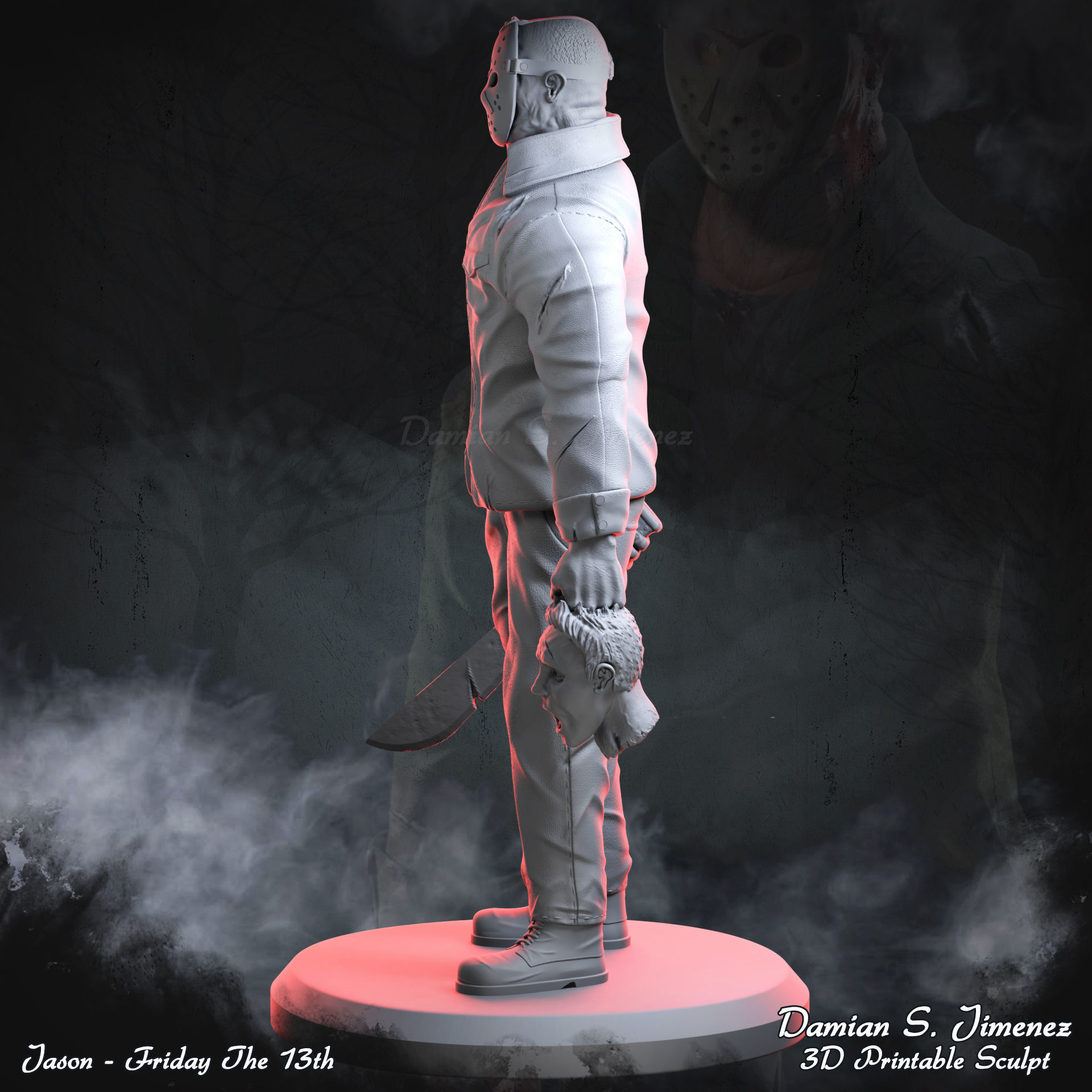 Jason Friday The 13th Printable Sculpt 3D model 3D printable | CGTrader
