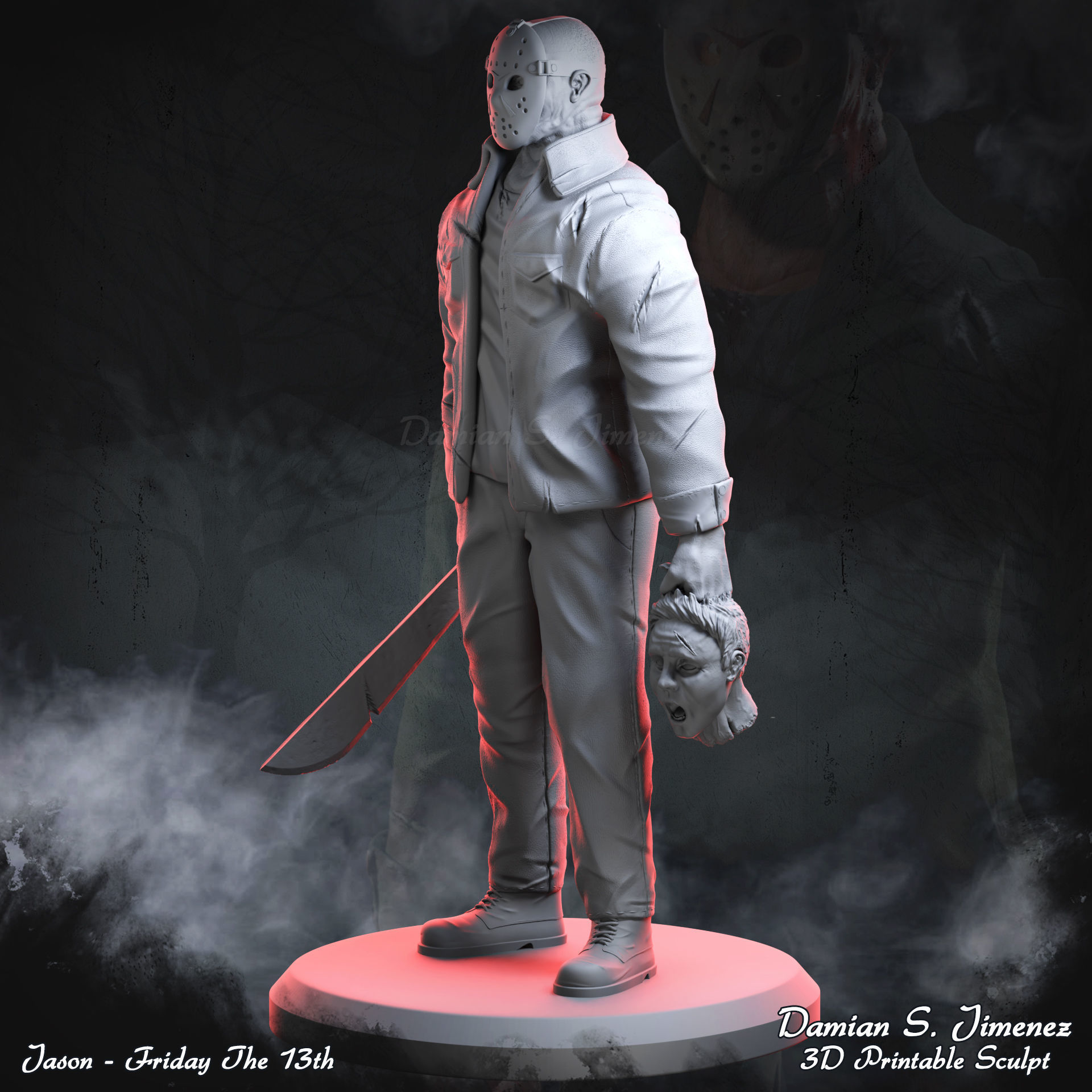 Jason Friday The 13th Printable Sculpt 3D model 3D printable | CGTrader