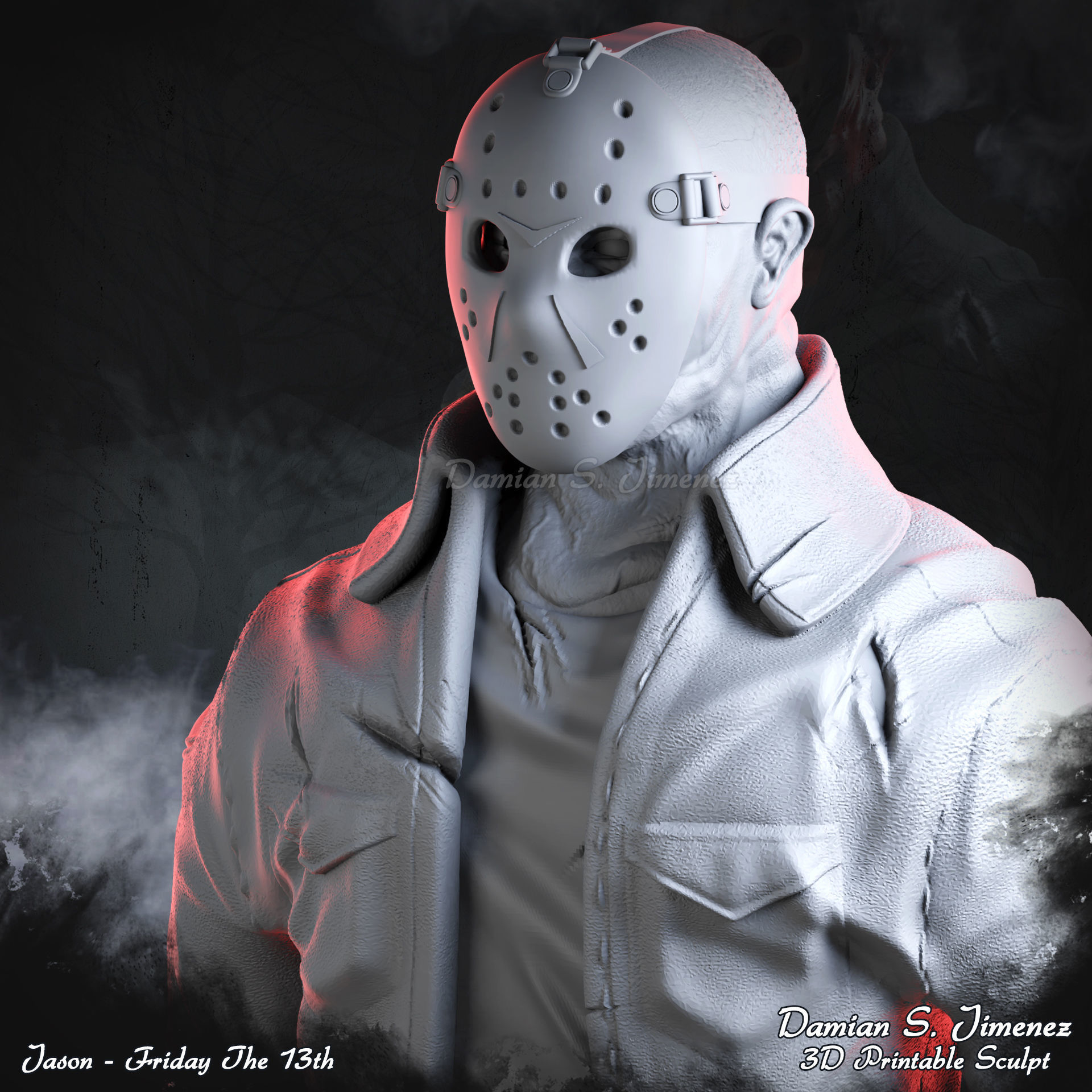Jason Friday The 13th Printable Sculpt 3D model 3D printable | CGTrader